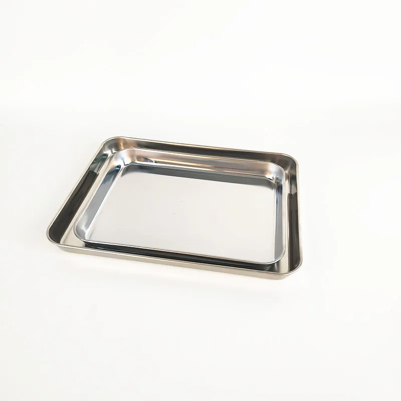 Lihong Restaurant Use Metal Shallow Tray Ss304 Baking Tray Stainless ...