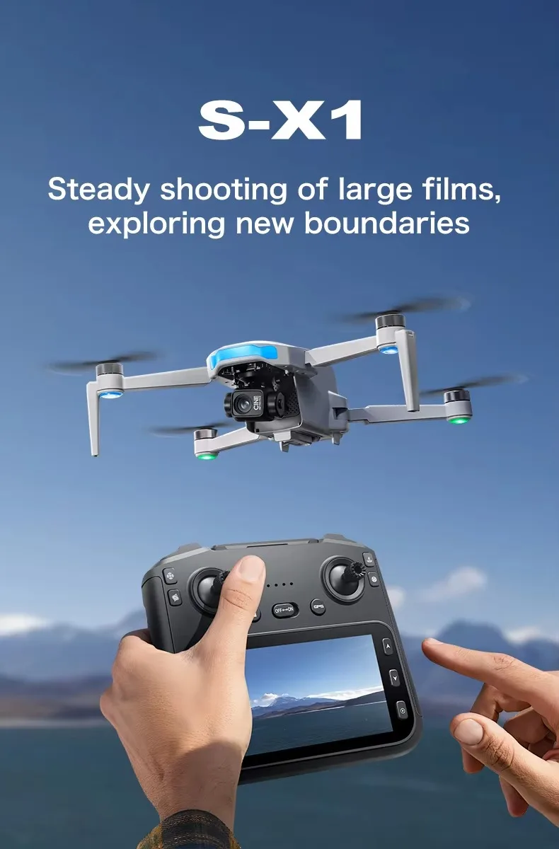 Professional S-X1 Max GPS Drone 237g with 4K Camera, 5KM Range ...