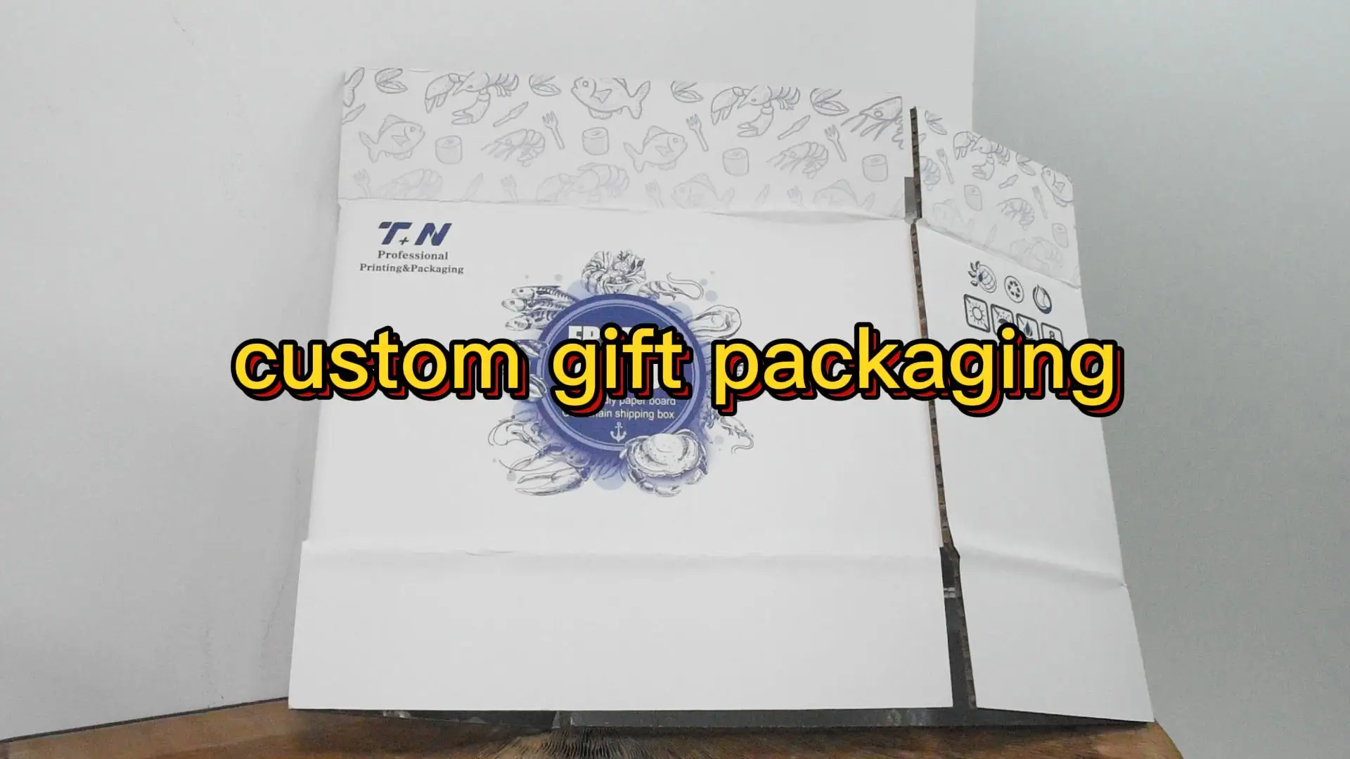 Custom Thermal Insulated Meat Frozen Food Packing Cardboard Box For ...