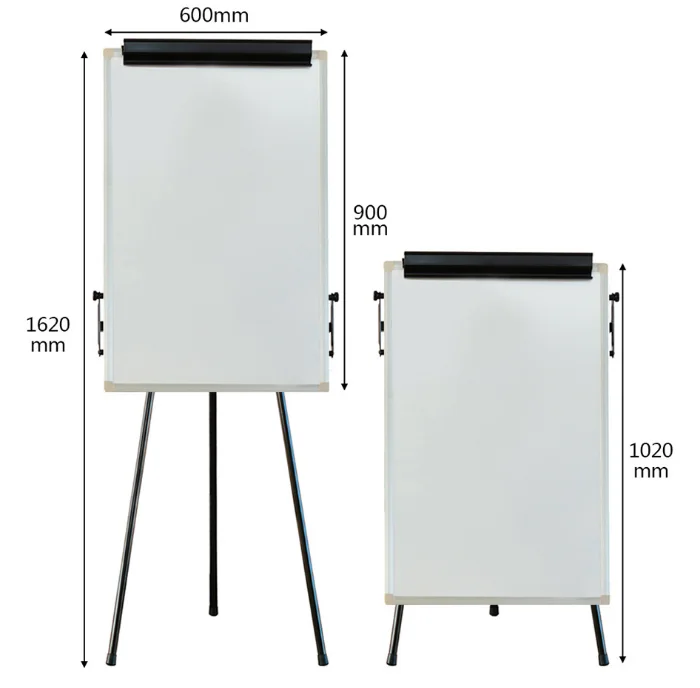 Portable Flip Chart Boards Magnetic Whiteboard Tripod Flip Chart Dry ...
