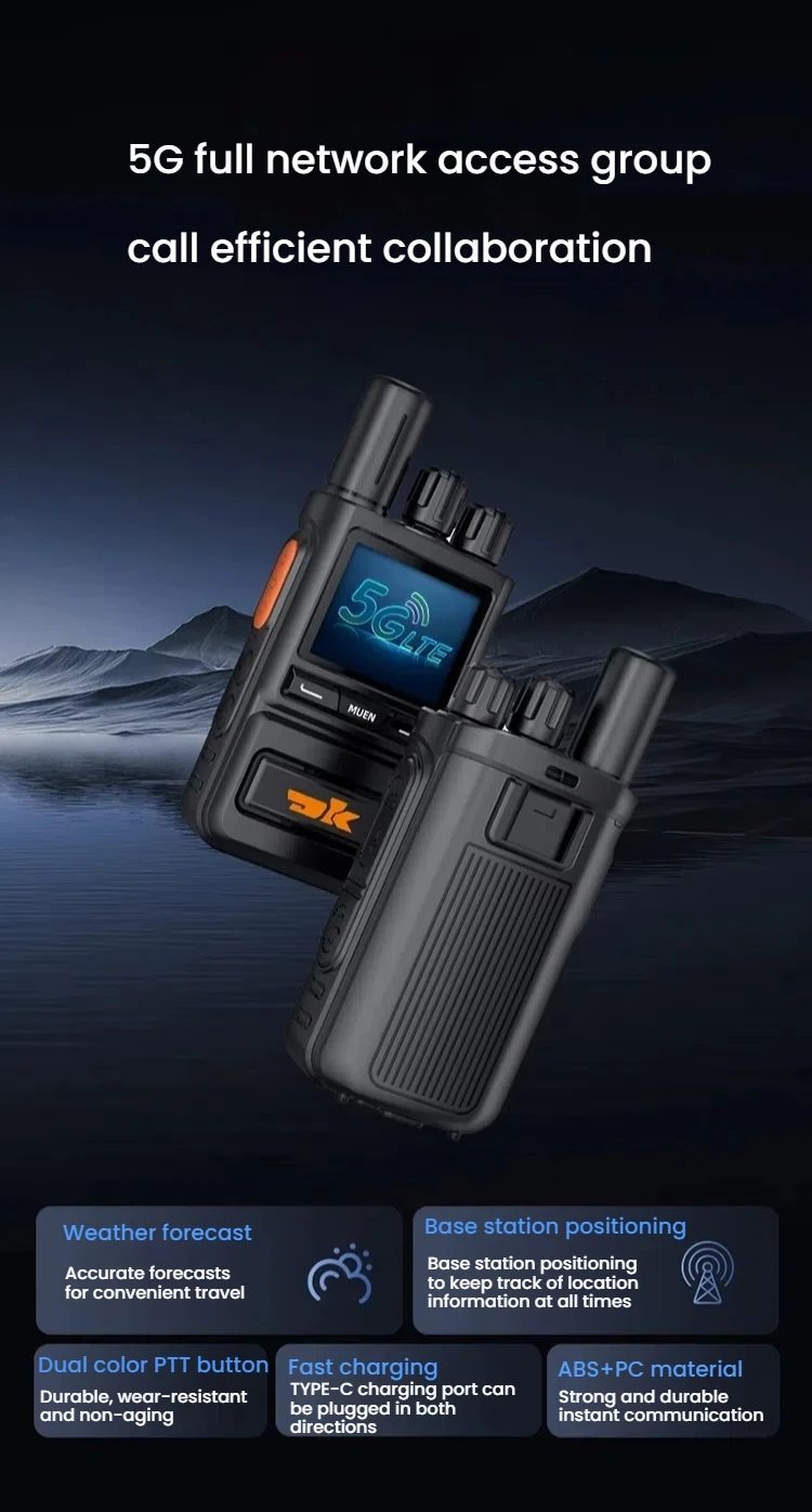 Android 4G LTE GSM Poc Network Mobile Phone - 200km Range