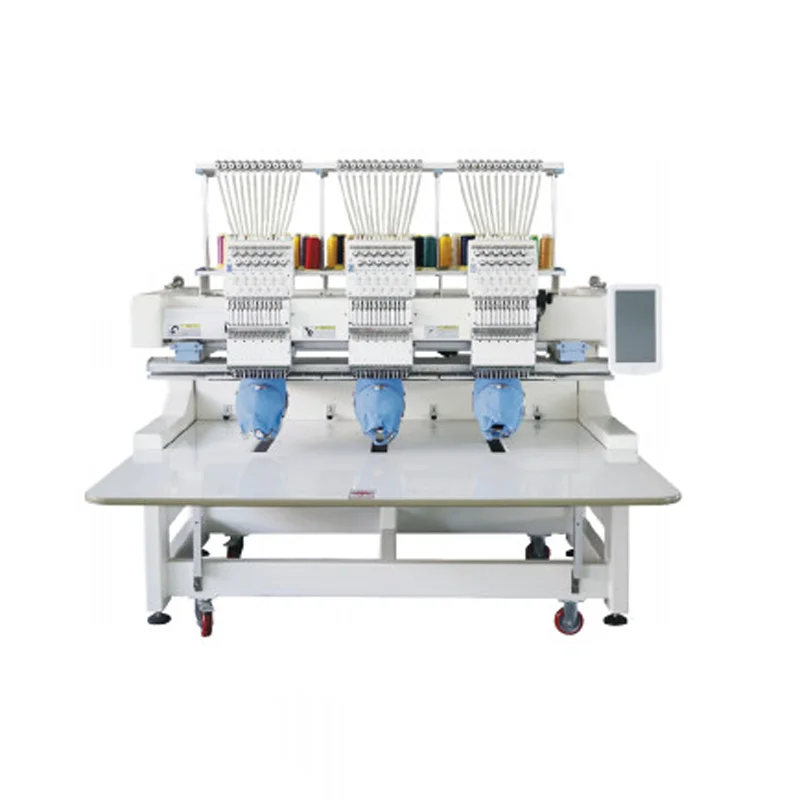 12 Needles 6 Heads High Speed Flat Computerized Embroidery Machine ...