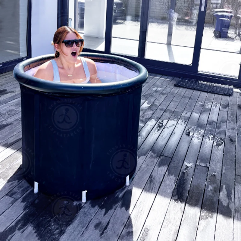 Portable Cold Plunge Tub,Inflatable Arctic Pod Ice Bath,Multi Level ...
