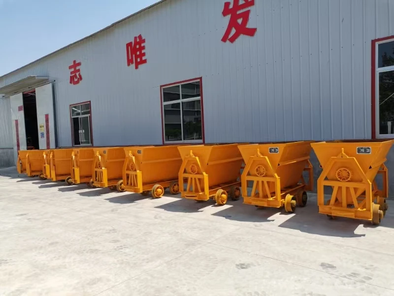 Mining Conveyor cart Bucket Tipping Mine Electric Ore Gold Cart Heavy ...