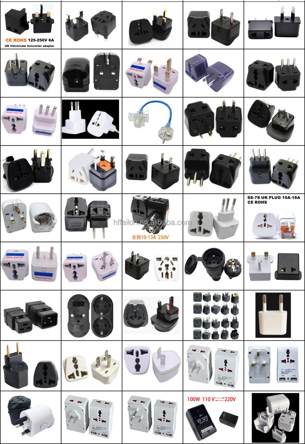 Black-legged British Standard Adapter Plug Uk Conversion Plug For Hong ...