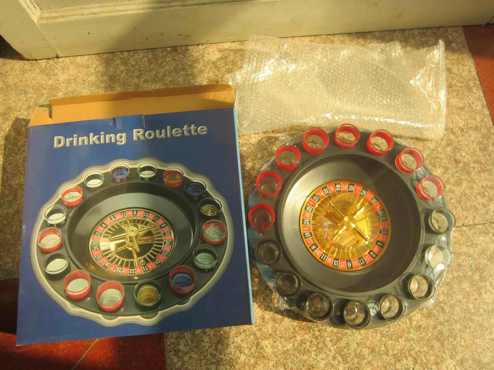 Casino Adult Bubble Wrap Russian 16 Cup Ktv Shot Glass Roulette Wheel ...