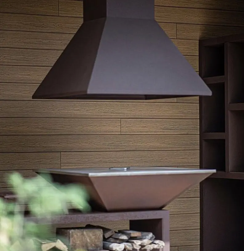 Wood Grain Wall Panels Exterior Poly Wall Cladding Waterproof Wpc Wall ...