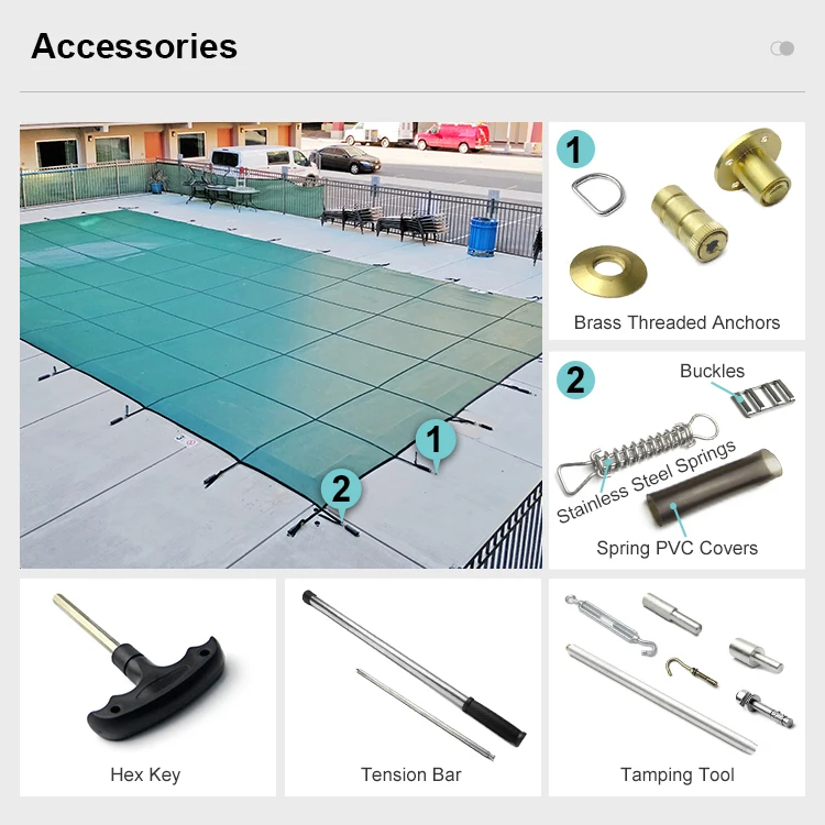 ASTM Safety Standard Safety Pool Cover Waterproof Wear and Tear ...