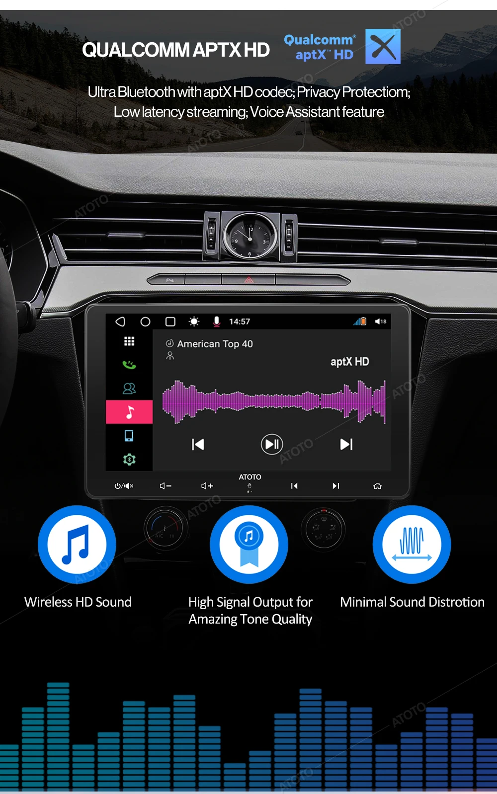 Atoto S8 Ultra Plus 10.1inch 2 Din Android 10.0 Car Stereo Radio ...