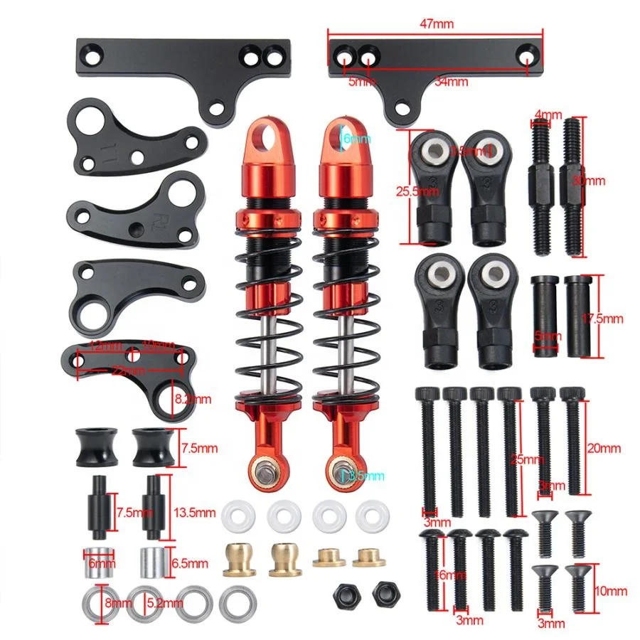 Original Metal Shock Absorber Cantilever Suspension Set For 1/10 Rc ...