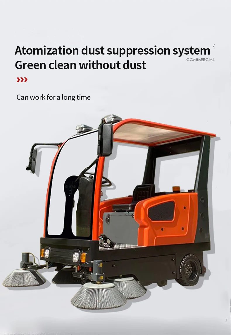 Outdoor Driving Cordless Industrial Electric Warehouse Vacuum Sidewalk ...