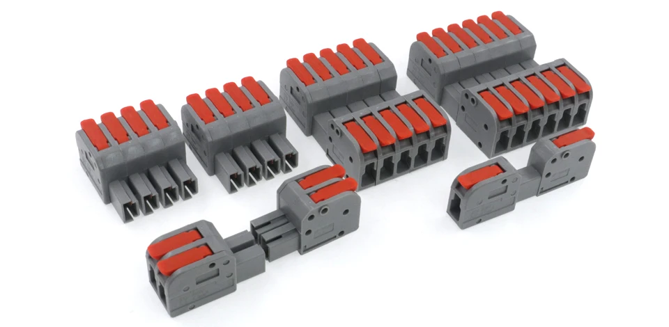 Plug In Terminal Block Lever Crimp Terminal Spacing 5.5mm Quick Connect ...