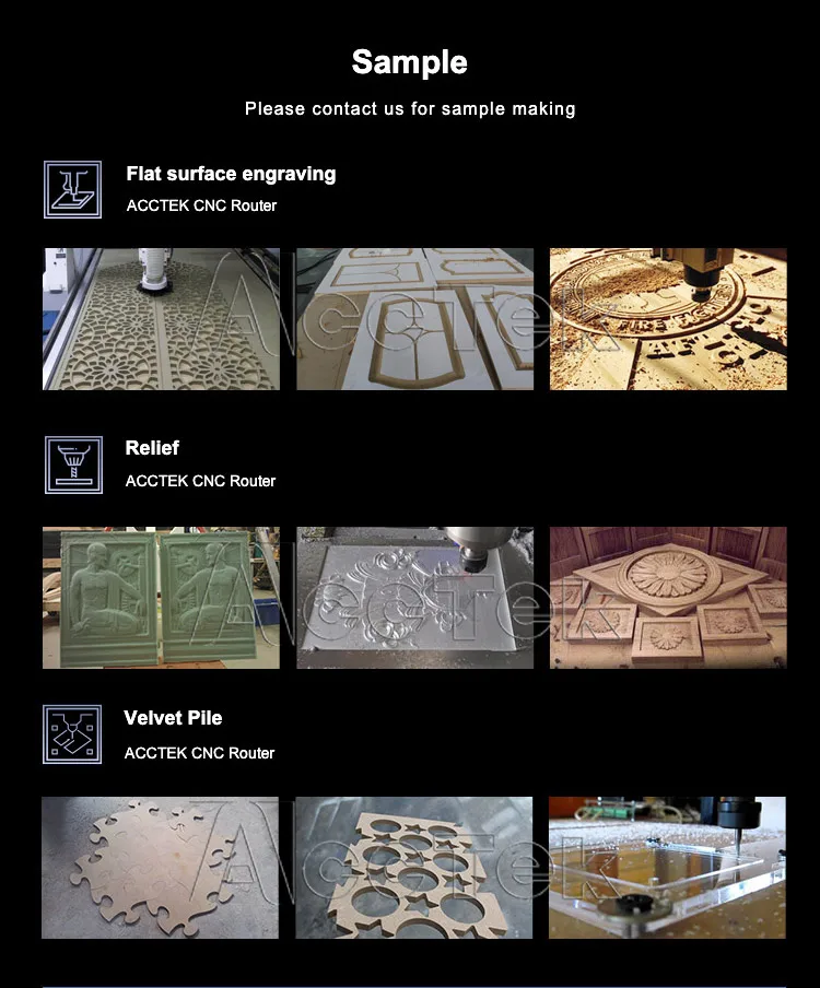 4x8 5x10 2000x3000 Atc Cnc Router 1325 3d Wood Engraving Carving ...