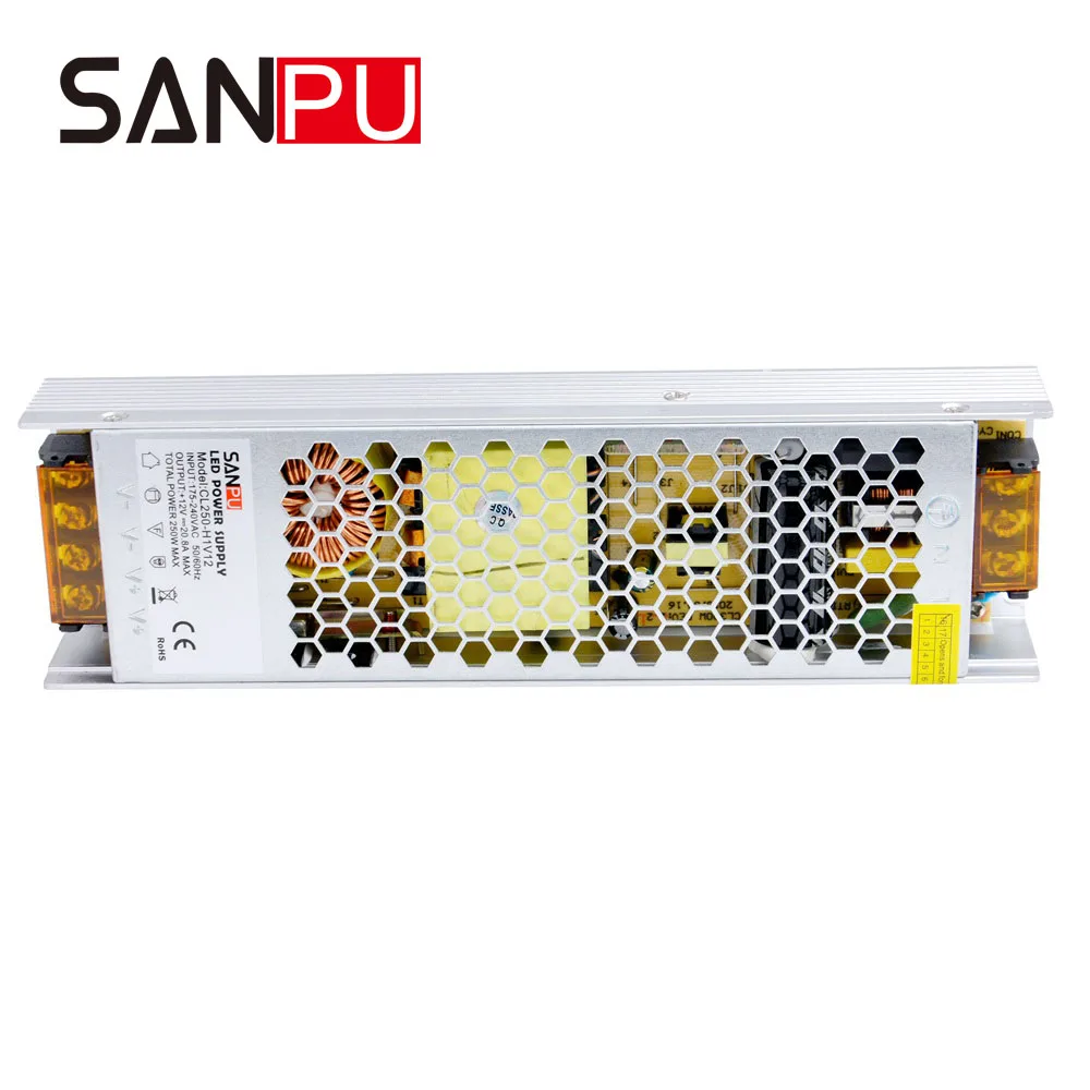 Sanpu 220 V Led 驱动器 24 V 250 W Led 驱动器 12 V 变压器 Smps 开关电源超薄类型 - Buy 24 V 240 W 电源，220 V Led 驱动器 ...