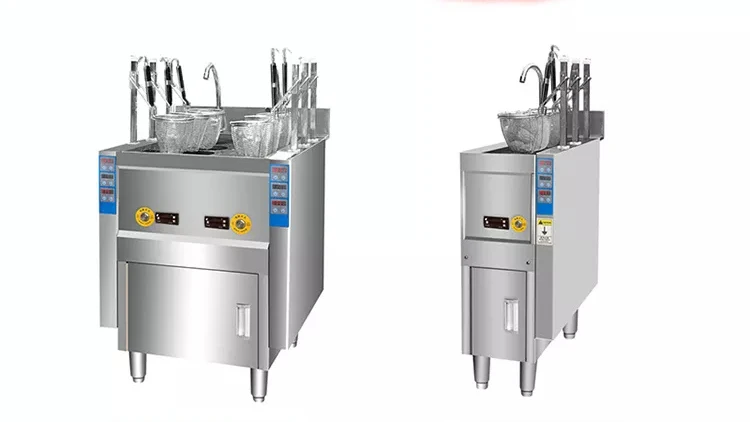 Vertical Stainless Steel 4 Cooking Vegetable Breakfast Cooking Machine Lpg Gas /electric Pasta ...