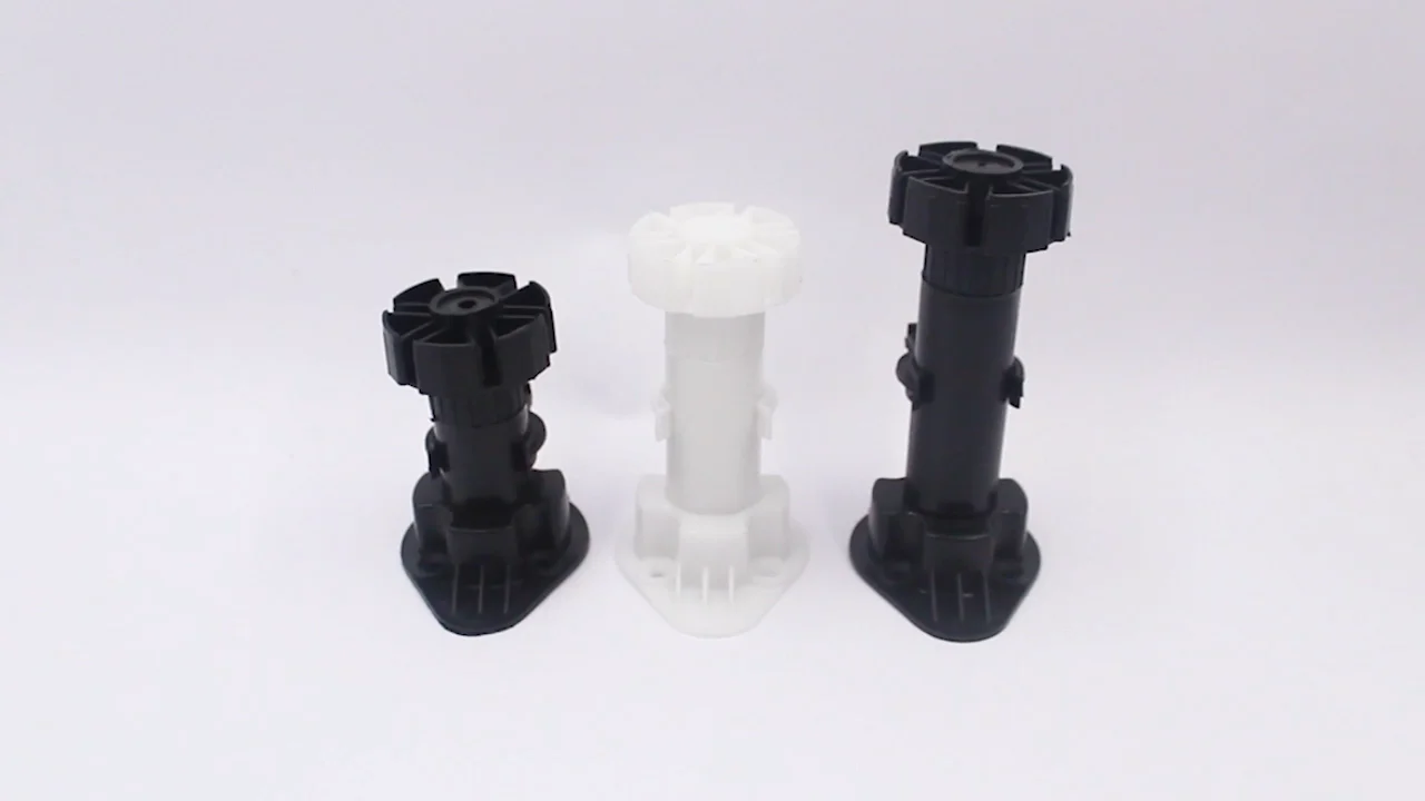 Abs Plastic Adjustable Cabinet Feet Furniture Support Adjustable ...