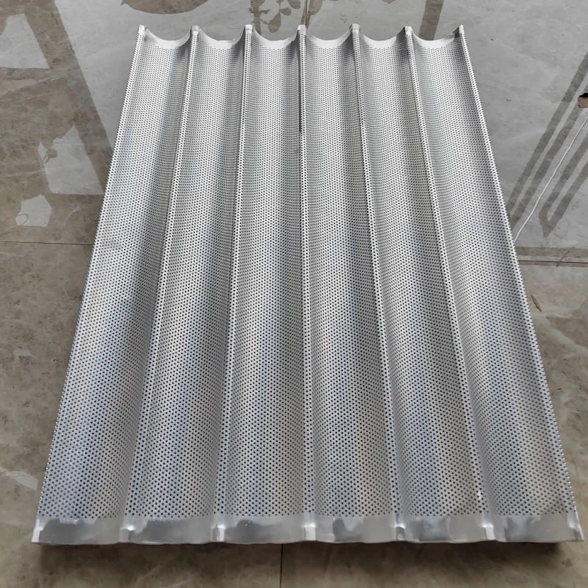 6 Rows French Bread Mold Perforated Baguette Tray 18*26 Inch