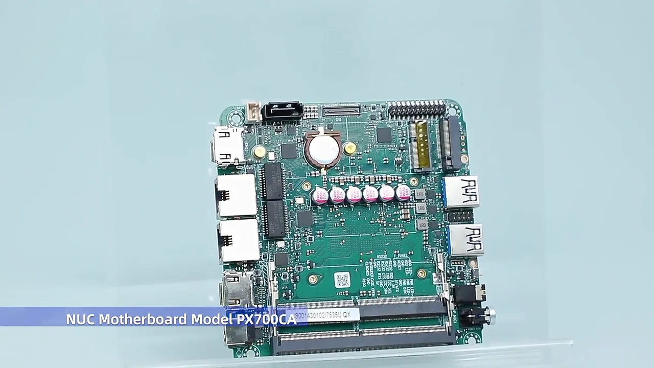 Mini Ddr5 Motherboard Nuc Size 10*10cm Dual Gigabit Network Nvme Ssd H-d2.0 4k Gaming Board ...