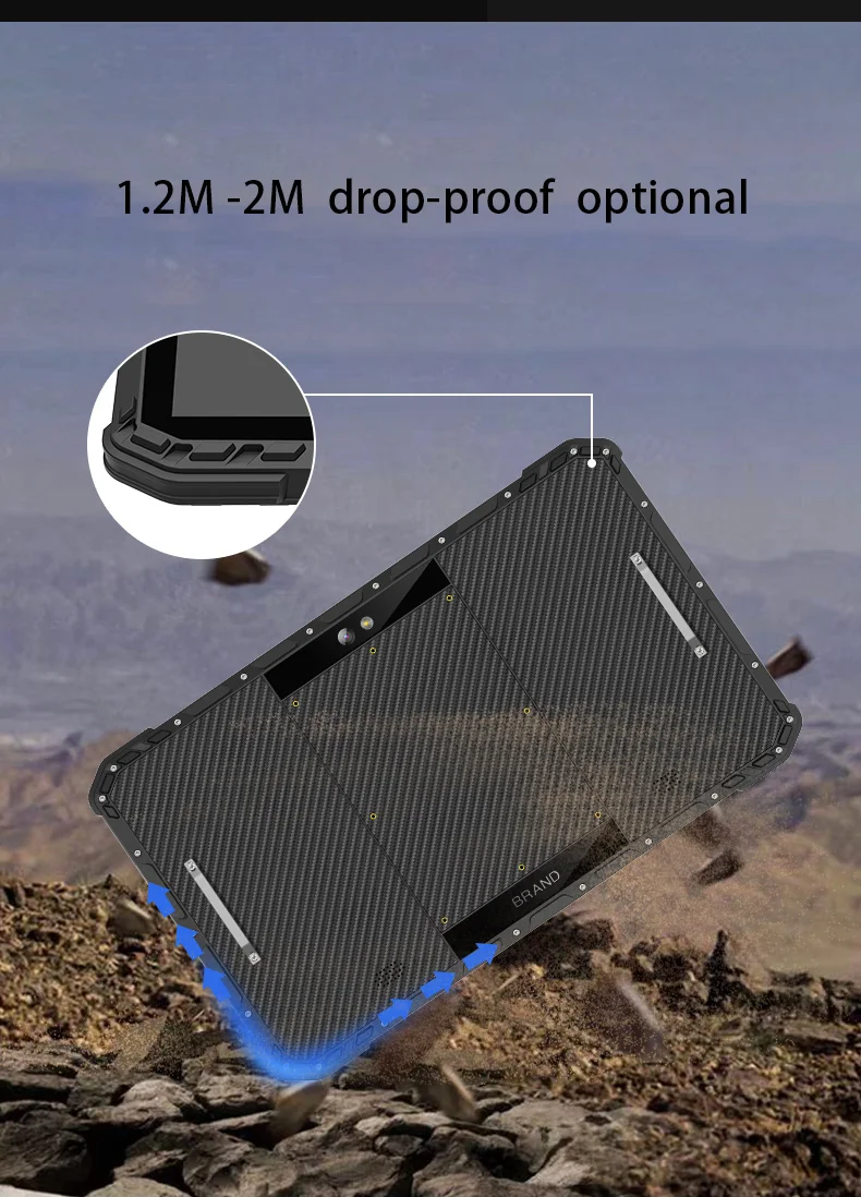 10.1'' 1200x1920 Ip68 Waterproof Barcode Scanner Rugged Android Tablet ...
