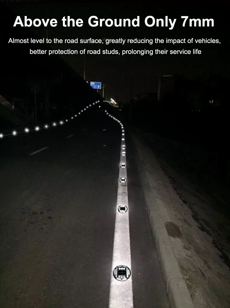 Solar-Powered Fully Embedded High-Brightness Waterproof Road Stud ...