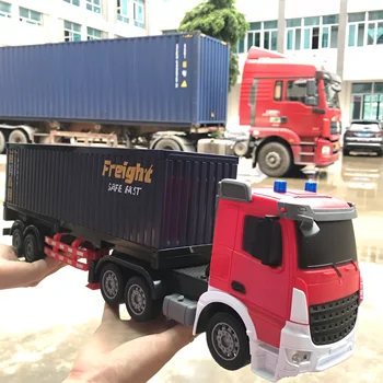 Remote Control Toy Truck With Cargo Box 2.4ghz Rc Container Truck With ...