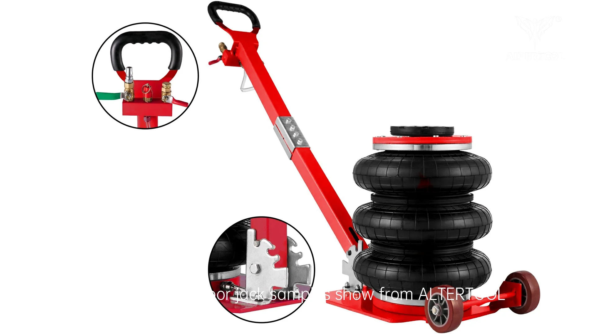 3 Ton 6600lbs Capacity Car Pneumatic Portable Air Jack Lift For Trucks ...