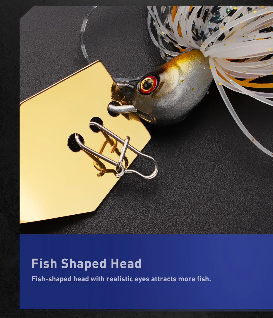 JOHNCOO 18G Fishing 3D Eyes Jig Bass Lures - Artificial Bait