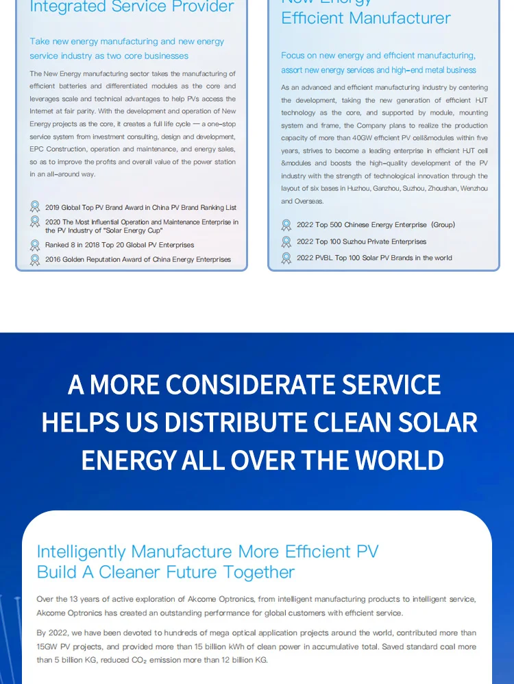 Akcome Electrical Wires Perovskite Solar Cell 590w 600w 610w Mono Solar ...