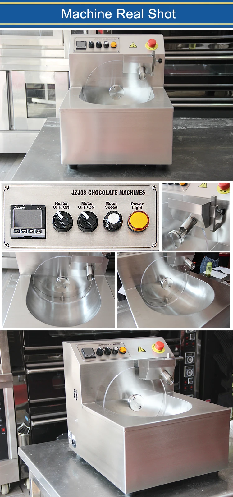 Mini Steel Automatic Hot Chocolate Tempering Chocolate Wheel Temperer ...