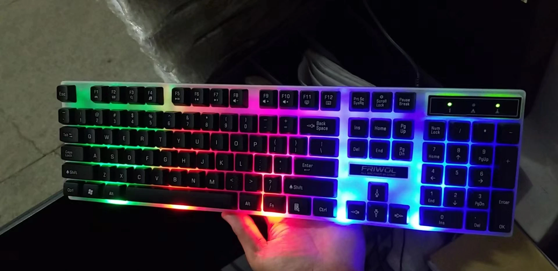 Customized RGB LED Backlight Gaming Keyboard Mouse Combo