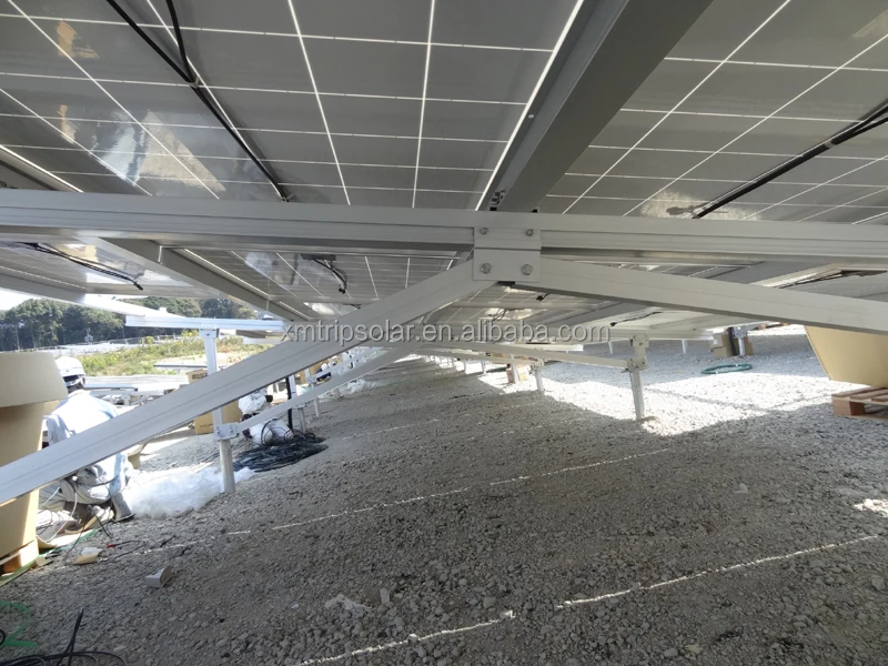 Aluminum Solar Mounting Structures Solar Power Plant Solar Support ...