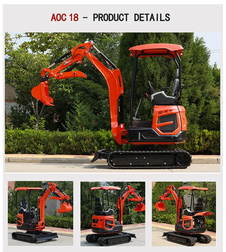 Free Shipping Farm Used Epa Mini Small Kubota Excavators 1 Ton 1.5 1.8 ...