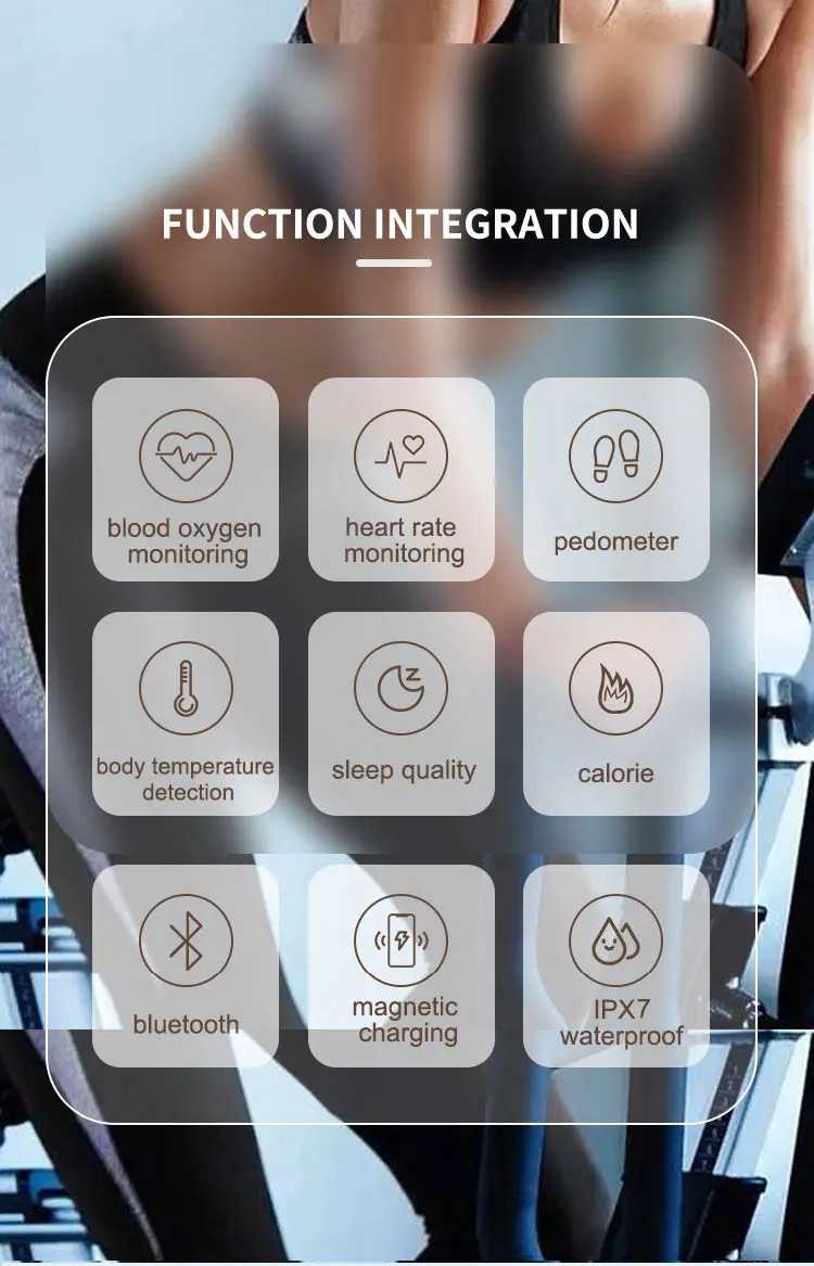 Smart Health Rings Magnetic Charging Blood Oxygen Heart Rate And Sleep ...