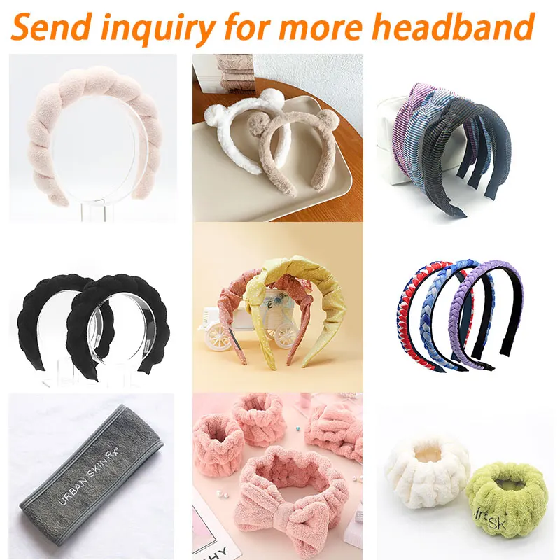 Spa Bubble Headband Washing Face Makeup Skincare Sponge Cloud Headband