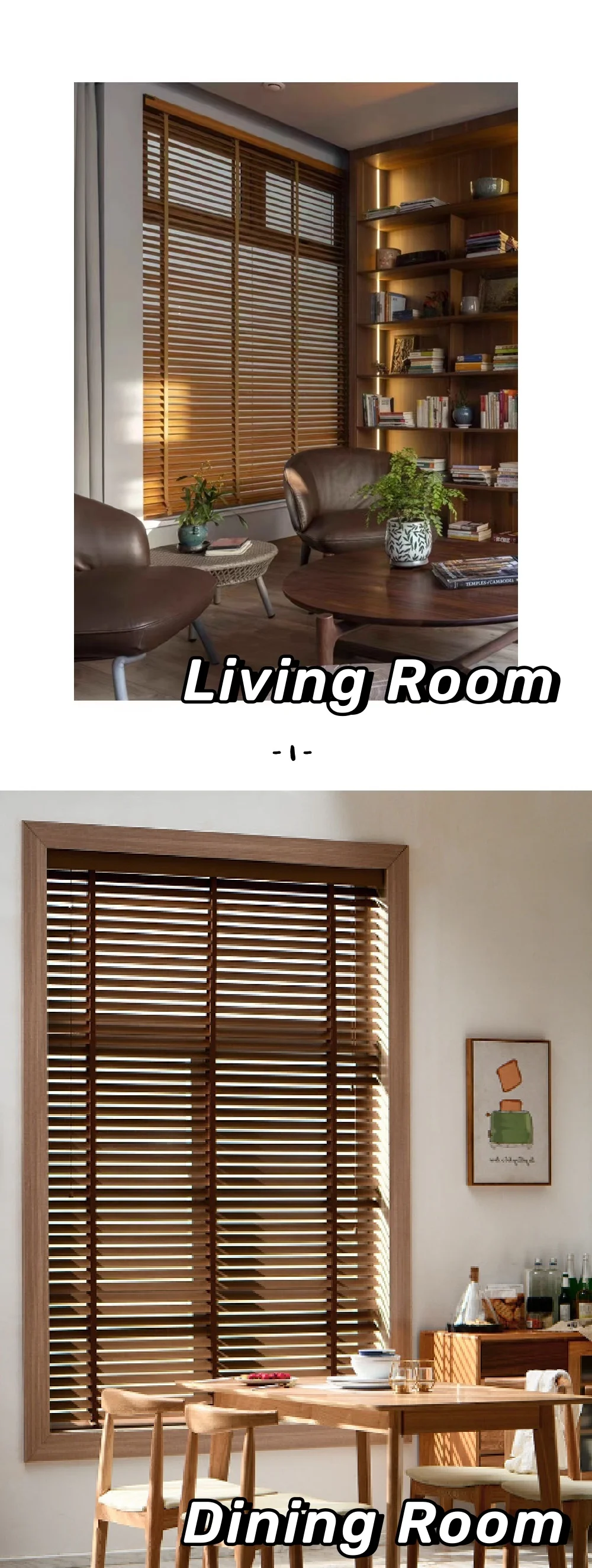 Wholesale Custom Sizes Basswood Blinds with Tuya APP Control