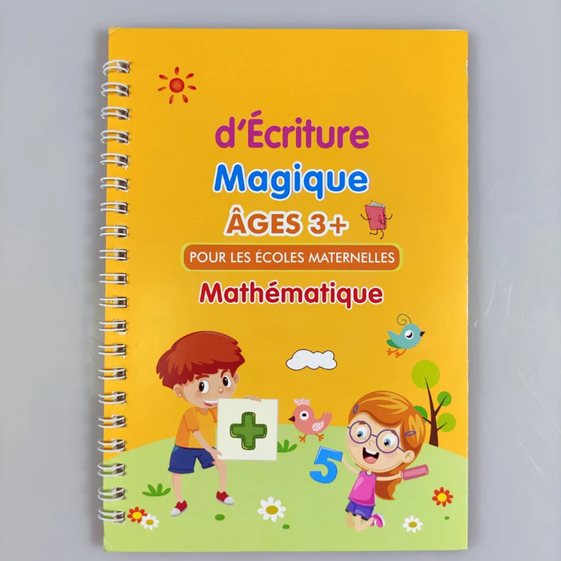 French Sank Magic Book Practice Copybook Handwriting Calligraphy Child ...