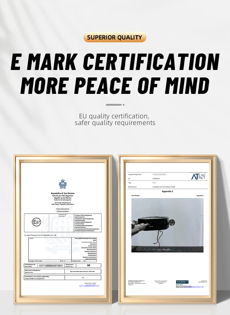 E-mark Approved Mini Turn Signal Lights for Motorcycles