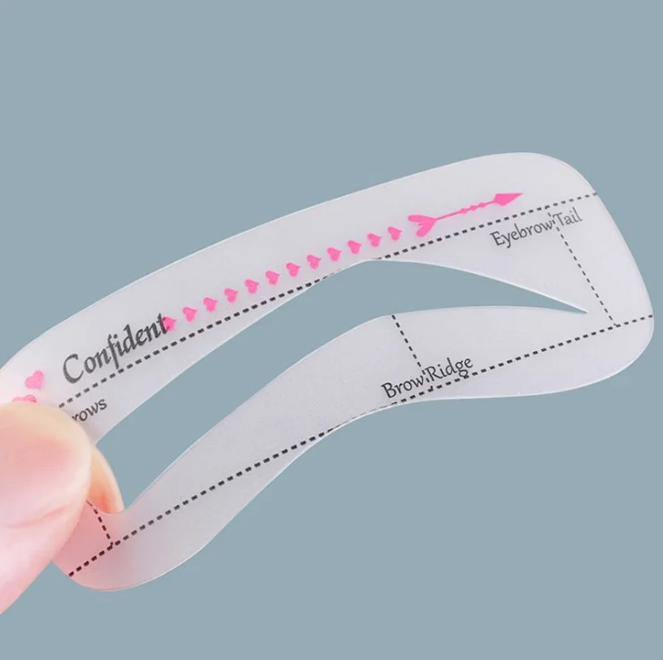 2021 New Design PVC Plastic Eyebrow Stencil Eyebrow Models Magical ...