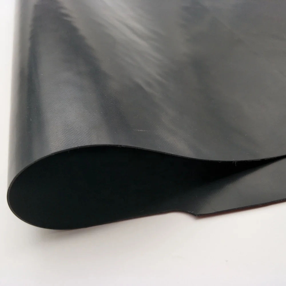 Black Hypalon Coated Nylon Fabric 500D Matte CSM Hypalon Tarp for ...