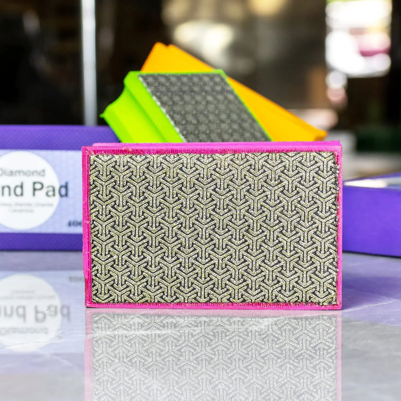 Diamond Sanding Pads Electroplated Diamond Abrasive Hand Polishing Pads ...