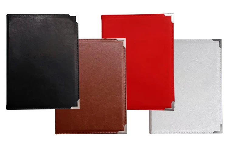 Custom Double Fold Menu Covers - Durable PU Leather