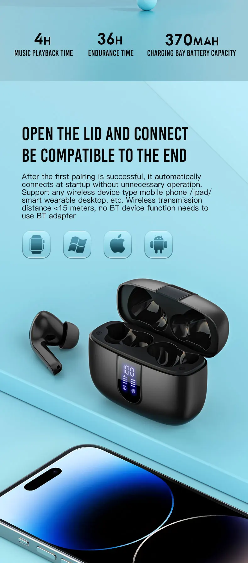 X08 High Quality Factory Price Earphones Earphones In-ear True Wireless ...