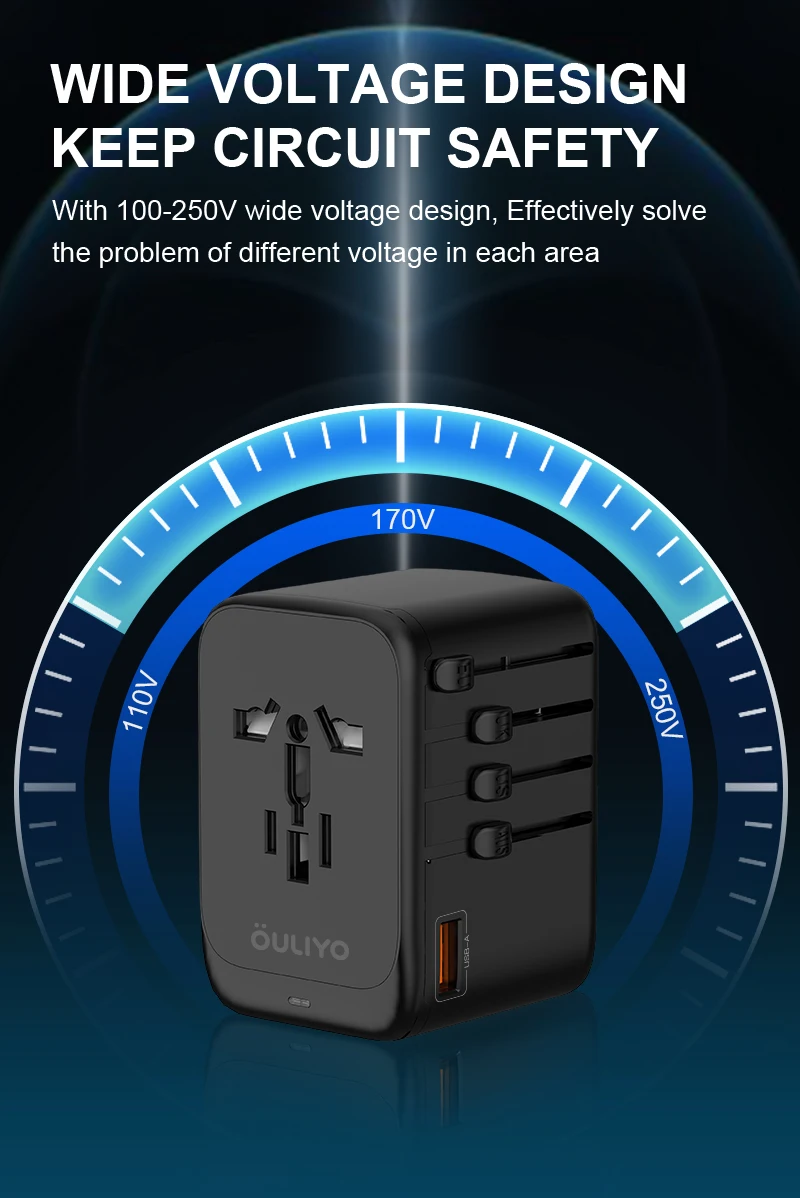 65w Pd International All In One Worldwide Travel Adapter 2024 Global ...