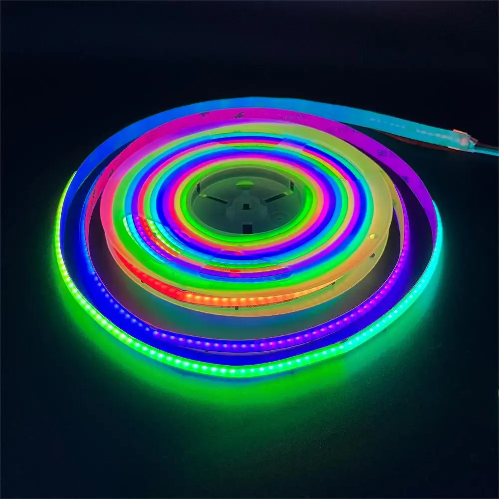 5mm Cob Strip 5v Ws2812b Ws2812 Rgbic Cob Led Strip Light For Keyboard ...