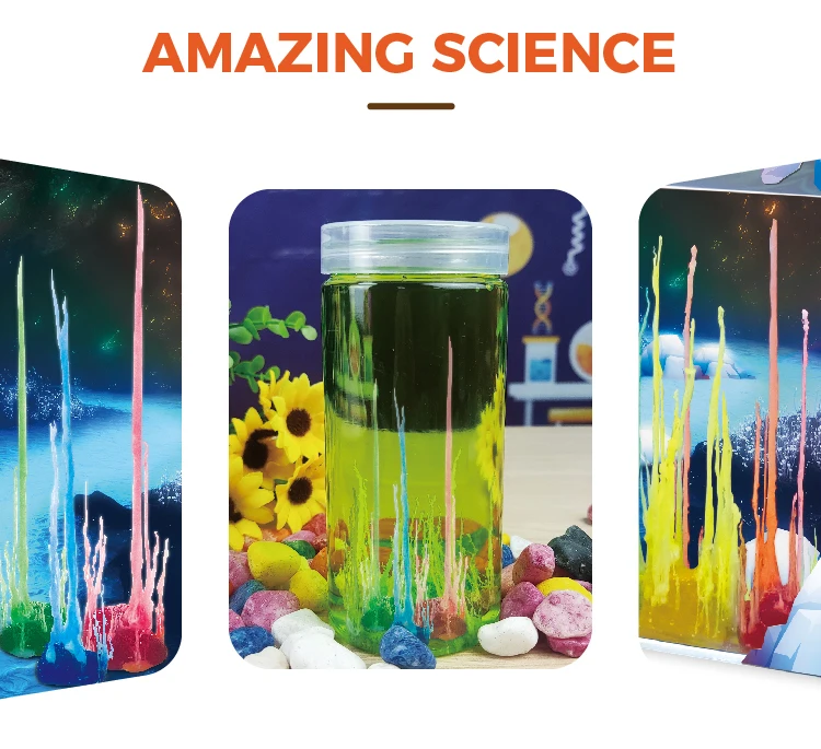 Magic Crystal Growing Lab Kit - Safe STEM Science Toys