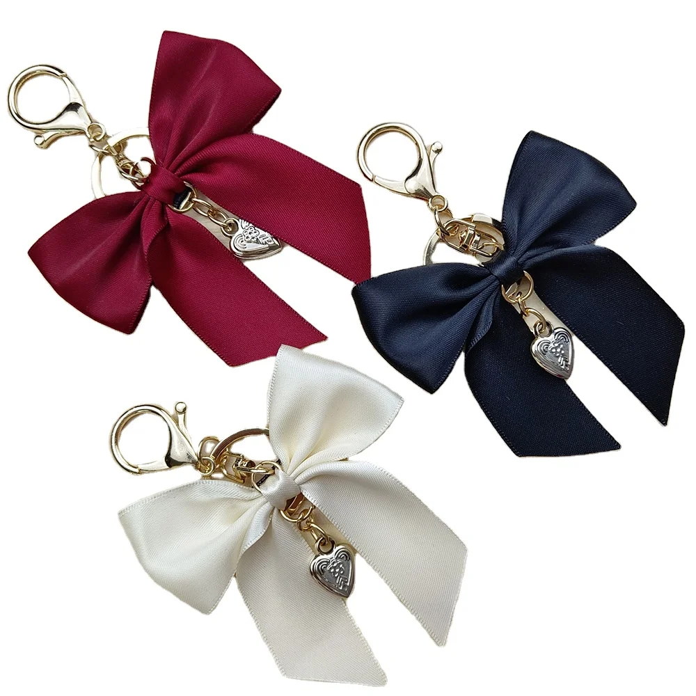Butterfly Keychain Ribbon Bow Key Chain Pendant For Women Bag ...