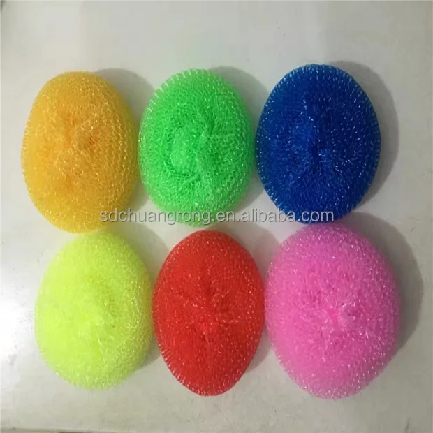 Silver Bright Galvanized Steel Mesh Scrubber Rolls Sponge Scourer - Buy ...