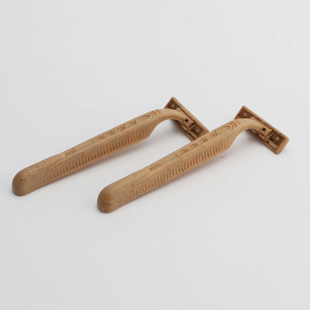 Eco-friendly Twin Blade Shaving Razor - Bamboo Fiber Material