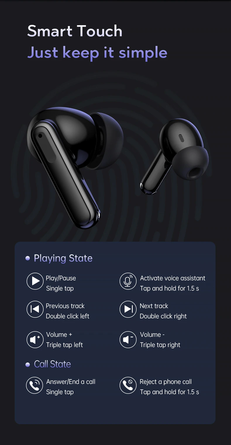 LEIDI Y40 Earbuds - High Fidelity Sound Quality TWS Wireless