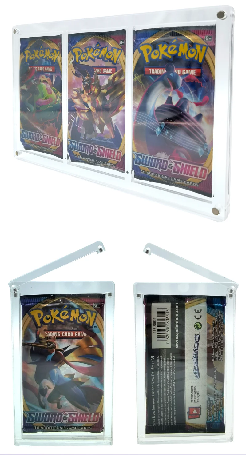 Custom Pokemon Booster Pack Display Case Holder Booster Box Closure ...